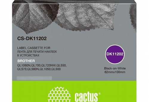 Картридж ленточный Cactus CS-DK11202 DK-11202 черн