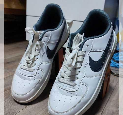 Кроссовки nike Air Force серо-белые