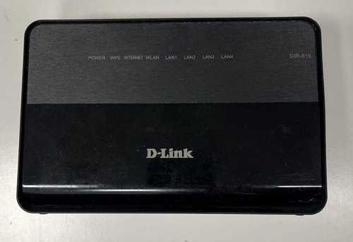 Wi-Fi роутер D-Link DIR-615, N300, черный