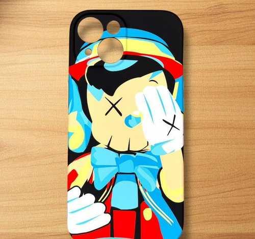 Чехол iPhone 15 Luxo Kaws