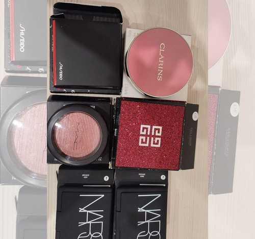 Румяна Mac, Clarins, Shiseido, Givenchy, Nars