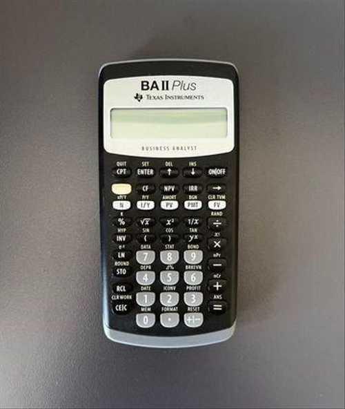 Калькулятор Texas Instruments BA II Plus CFA