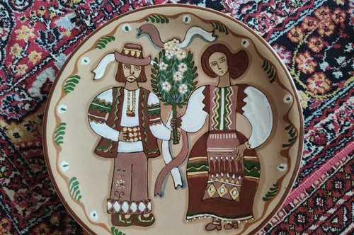 Настенная тарелка лксф Львовская керамика
