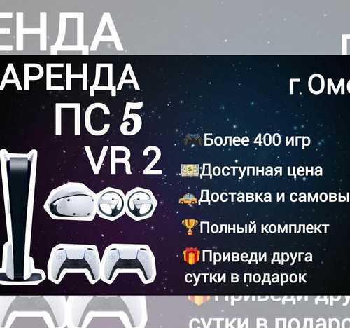 Аренда пс5, шлем VR2