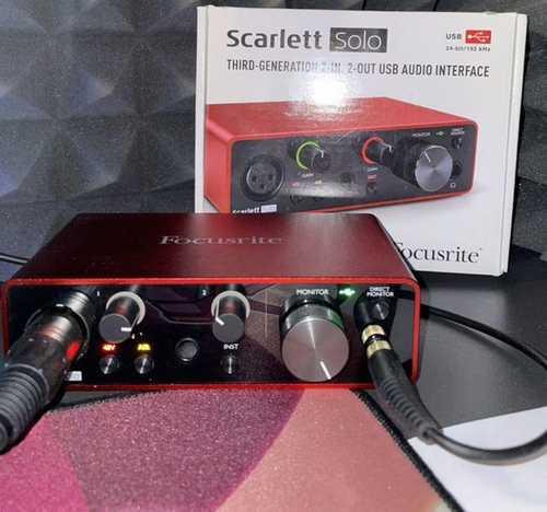 Звуковая карта Focusrite Scarlett Solo 3rd gen