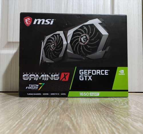 Видеокарта MSI GeForce GTX 1650 super gaming X