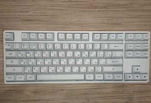 Белая механическая клавиатура akko 5087S