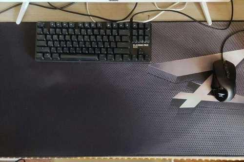 Комплект клавиатура и мышь коврик