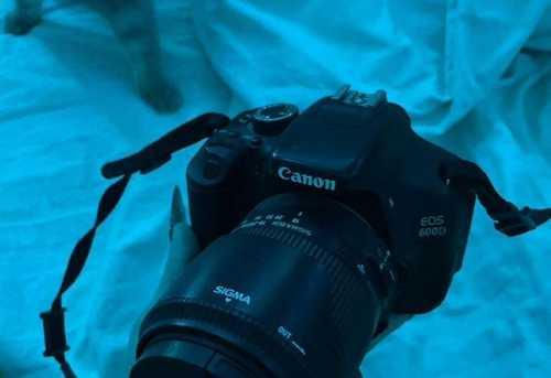 Фотоаппарат canon 600d + объектив sigma