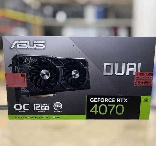 Видеокарта Asus RTX 4070 Dual OC