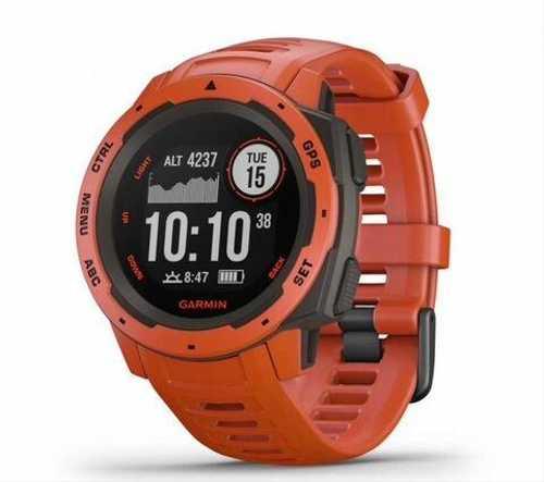 Часы Garmin Instinct Rugged Flame Red