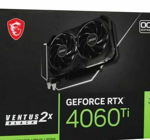 Видеокарта MSI GeForce RTX 4060 Ti ventus 2X black