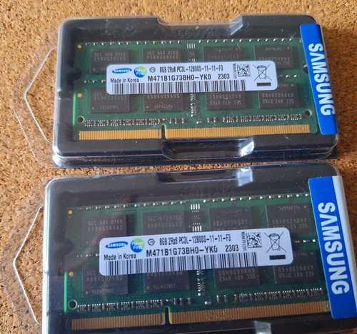 Плашки памяти samsung soddim 8gb ddr3l