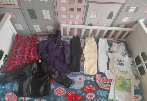 Пакет H&M, Gulliver футболки, платье, кожанка и др