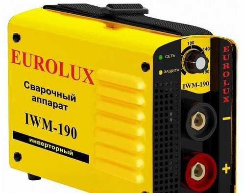Инвертор сварочный Eurolux IWM190 220В 10-190А пв7