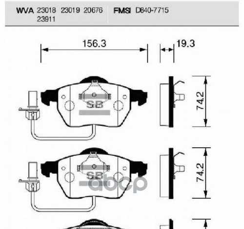 Колодки торм.пер. SP2001A Sangsin brake