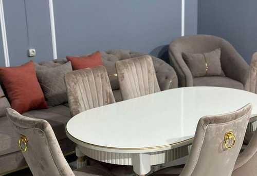 Стол Рифленка / Кухонный стол стулья / столы