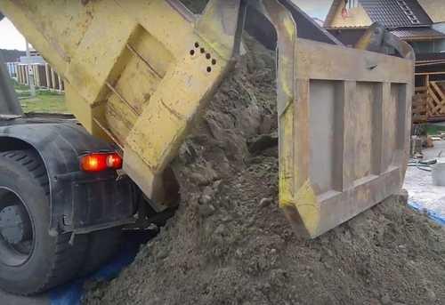 Песок доставка с карьера без посредников от 5м3