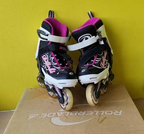 Ролики детские для девочки Rollerblade раздвижные