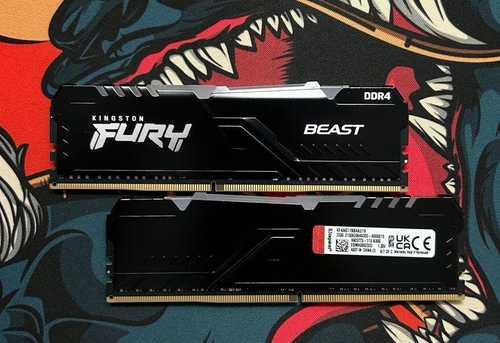 Оперативная память DDR4 Kingston 2X8GB 3600MHz