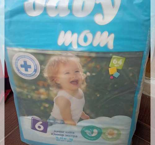 Подгузники baby mom 6