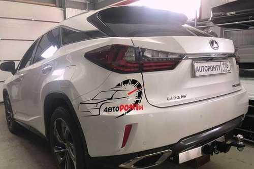 Фаркоп Lexus RX квадрат с нержавейкой