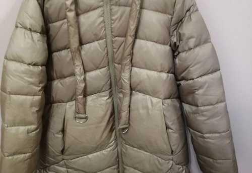 Зимнее пальто- пуховик для девочки на рост134-140