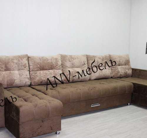 Большой п-образный диван от производителя.Доставка