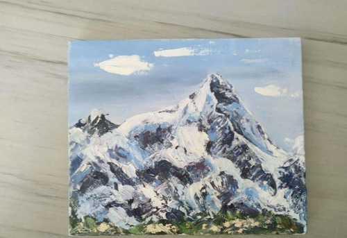 Картина маслом Кавказские горы