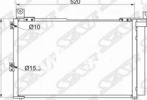 Радиатор кондиционера mazda BT50 06/ford ranger 06