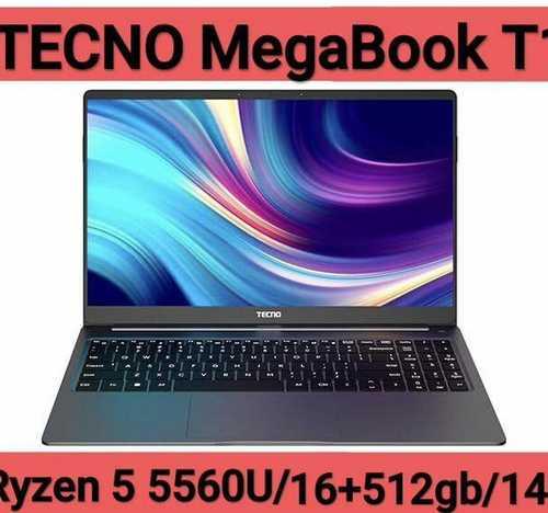 Ноутбук Tecno MegaBook T1 R5/16/512gb/14" новый