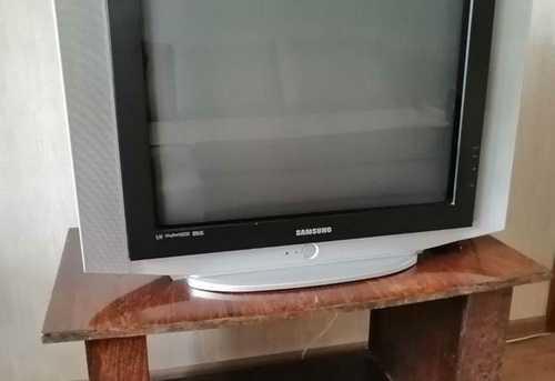 Телевизор Samsung + тумба-столик, б/у