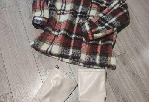 Сапоги Zara 38 + пальто Zara
