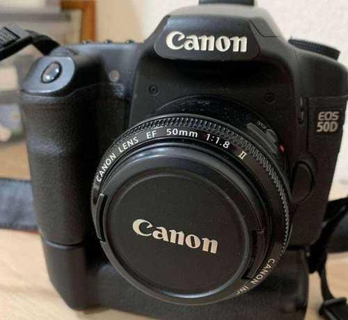 Фотоаппарат Canon 50d полный комплект