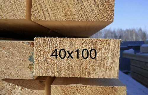 Доска 40х100, обрезная