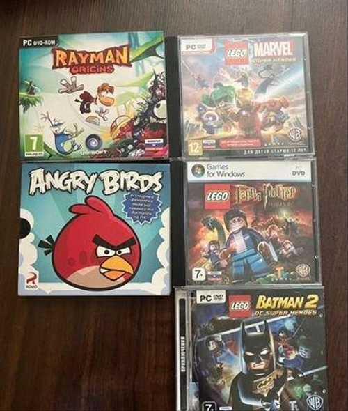 Игровые диски на пк Harry Potter и Angry Birds
