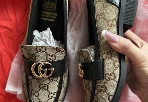 Туфли лоферы мокасины gucci женские