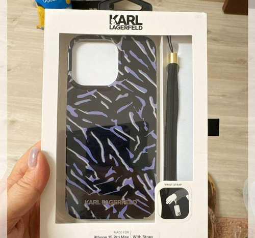 Чехол на iPhone 15 pro max karl lagerfeld