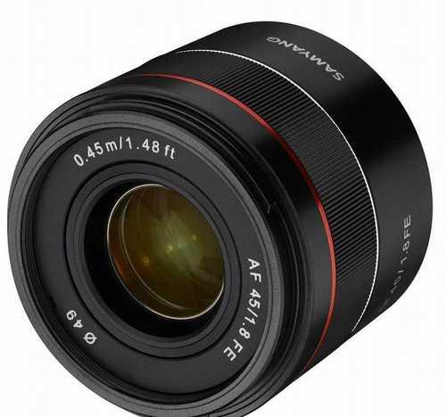 Samyang AF 45mm f/1.8 Sony FE новый обмен гарантия