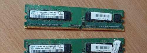 Оперативная память DDR2 samsung m378t6553cz3-CE6
