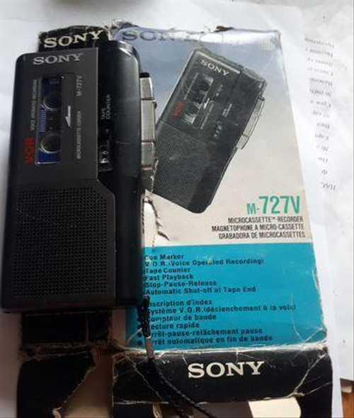 Микрокассетный диктофон Sony M-727V