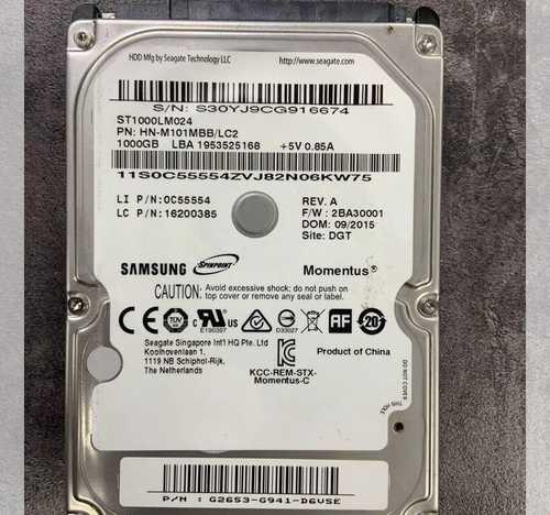 Hdd 1 tb seagate