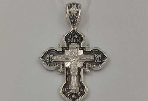 Авторский православный крест из серебра, 206