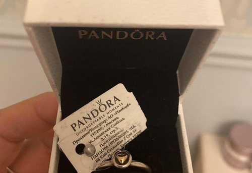 Pandora кольцо с золотом 52 размер