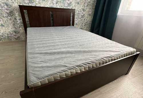 Кровать 140х200 IKEA с матрасом
