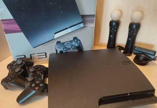 PS3 Slim (прошивка Hen + Много Игр)