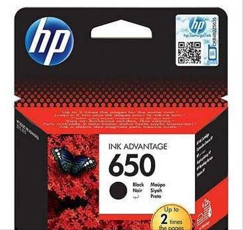 Картридж HP 650 Black Ink Cartridge