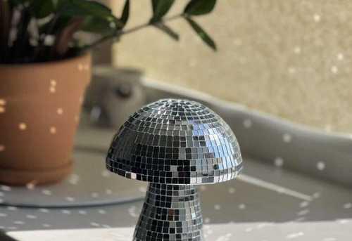 Зеракальный диско гриб 15 см / диско-шар