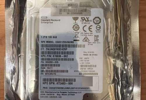 Жесткий диск HP 1.2Tb SAS 12G 2.5 EG001200jwjnq