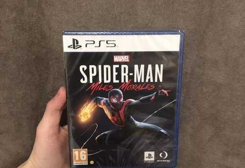 Spider man miles morales ps5 (новый)